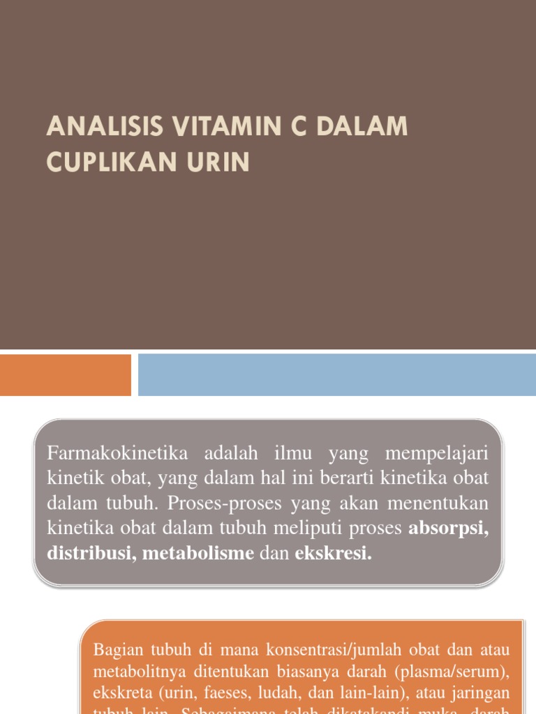 Analisis Vitamin C Dalam Cuplikan Urin | PDF