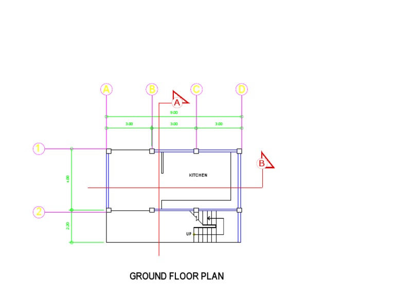 A B C D: Ground Floor Plan | PDF