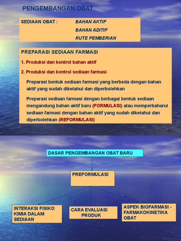 (Bu Ninet) 1. Pengembangan Obat Dan Skala Pilot | PDF