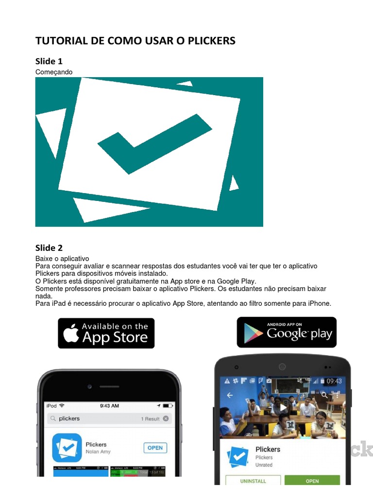 Tutorial Plickers | PDF
