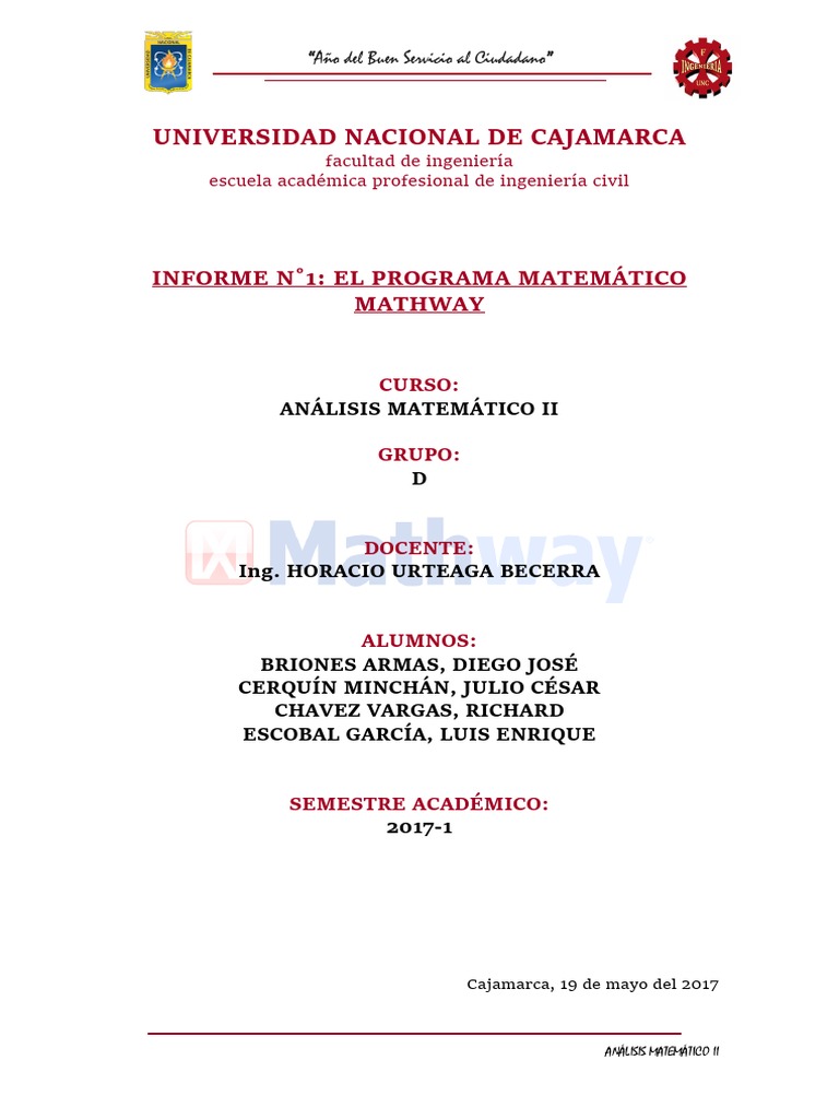 1er Avance Mathway | PDF | Asíntota | Integral