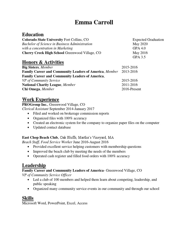 Resume Cis Web Project | PDF | Career & Growth