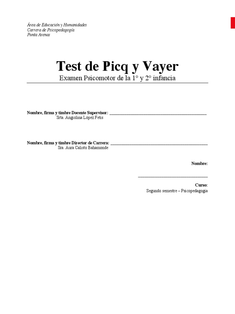 Test - Picq y Vayer | PDF | Pie | Rodilla
