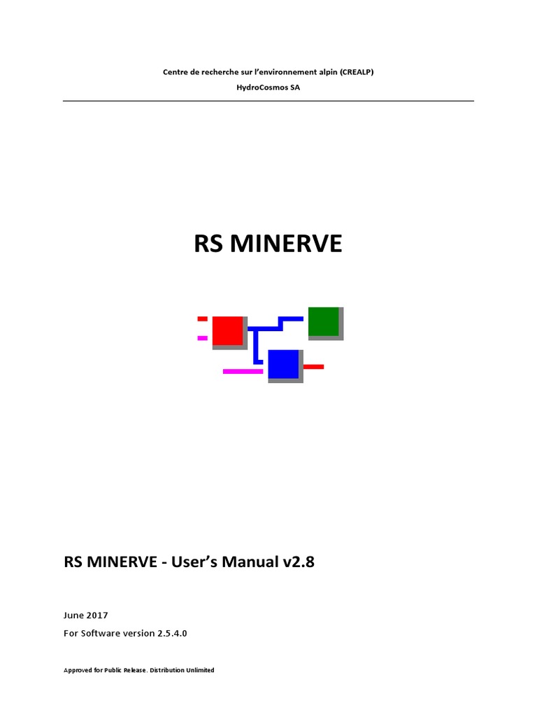 RS MINERVE - User's Manual v2.8 | PDF | Simulation | Reservoir