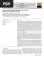 FEA - Optimization of Material Handling Trolley Using Finite Element Analysis | PDF | Stress ...