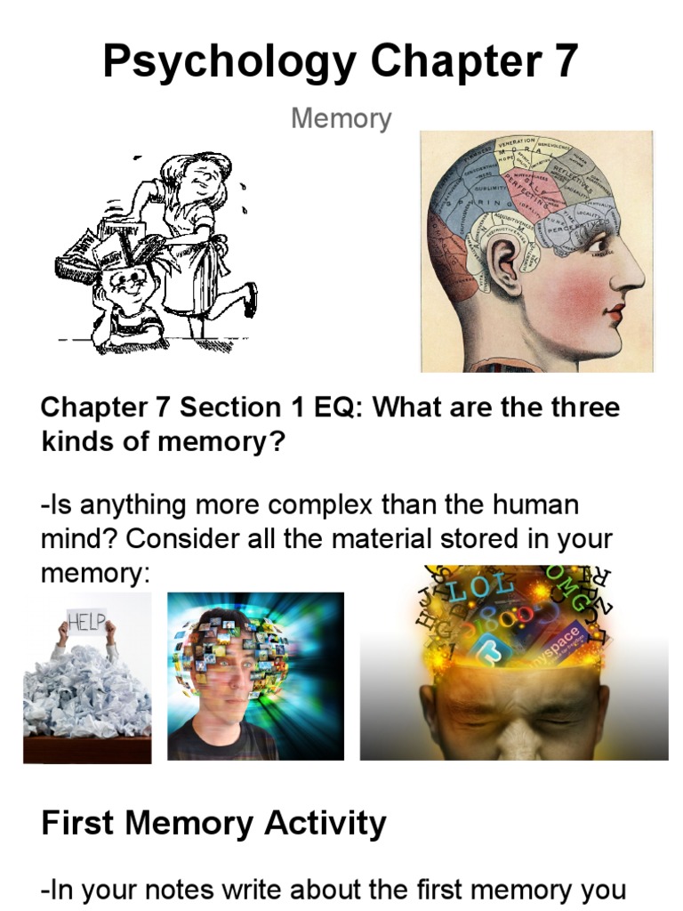Chapter 7 Memory | PDF | Memory | Action (Philosophy)