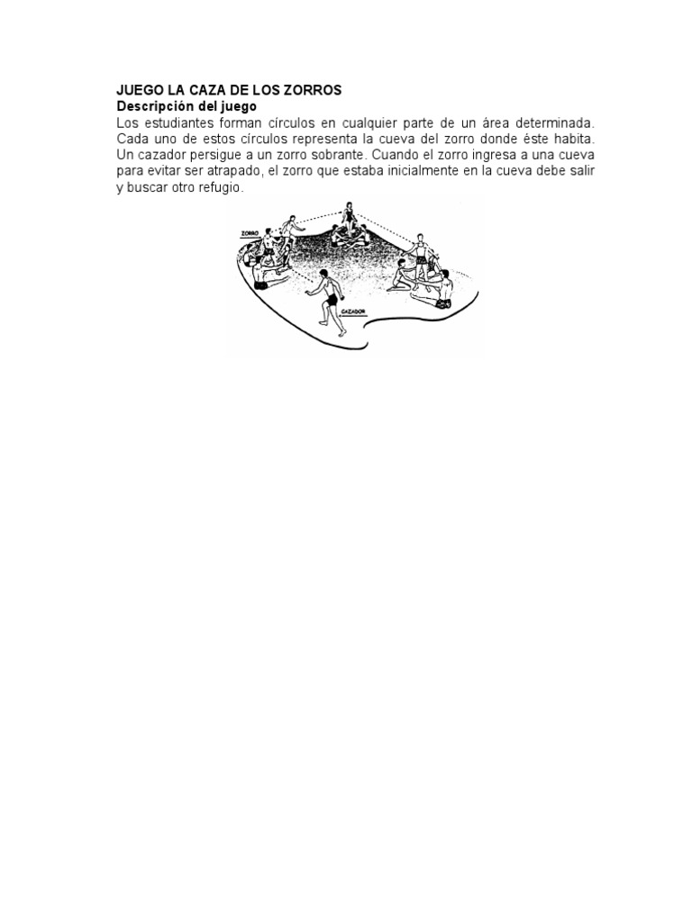 Juego La Caza de Los Zorro | PDF