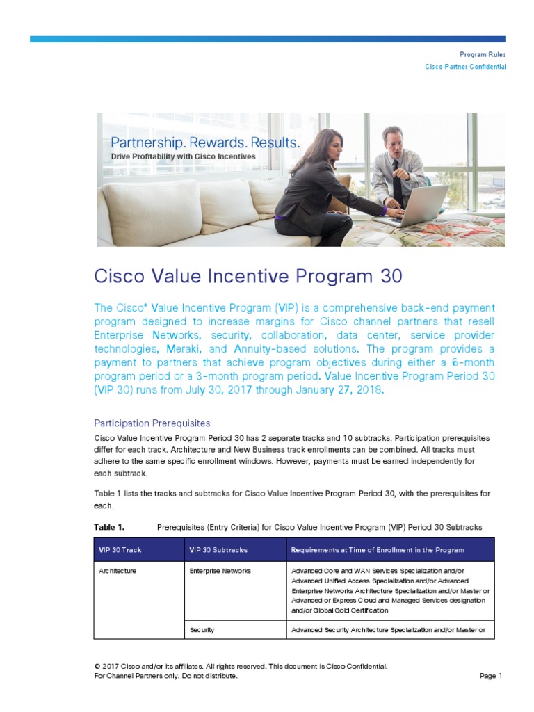 Vip 30 Program Rules | PDF | Cisco Systems | Cloud Computing