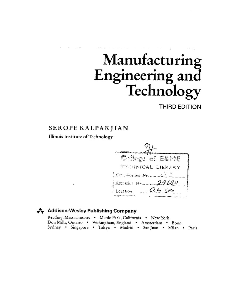 Kalpakjian PDF | PDF