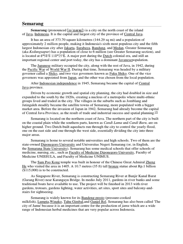 Sema Rang | PDF | Java | Indonesia