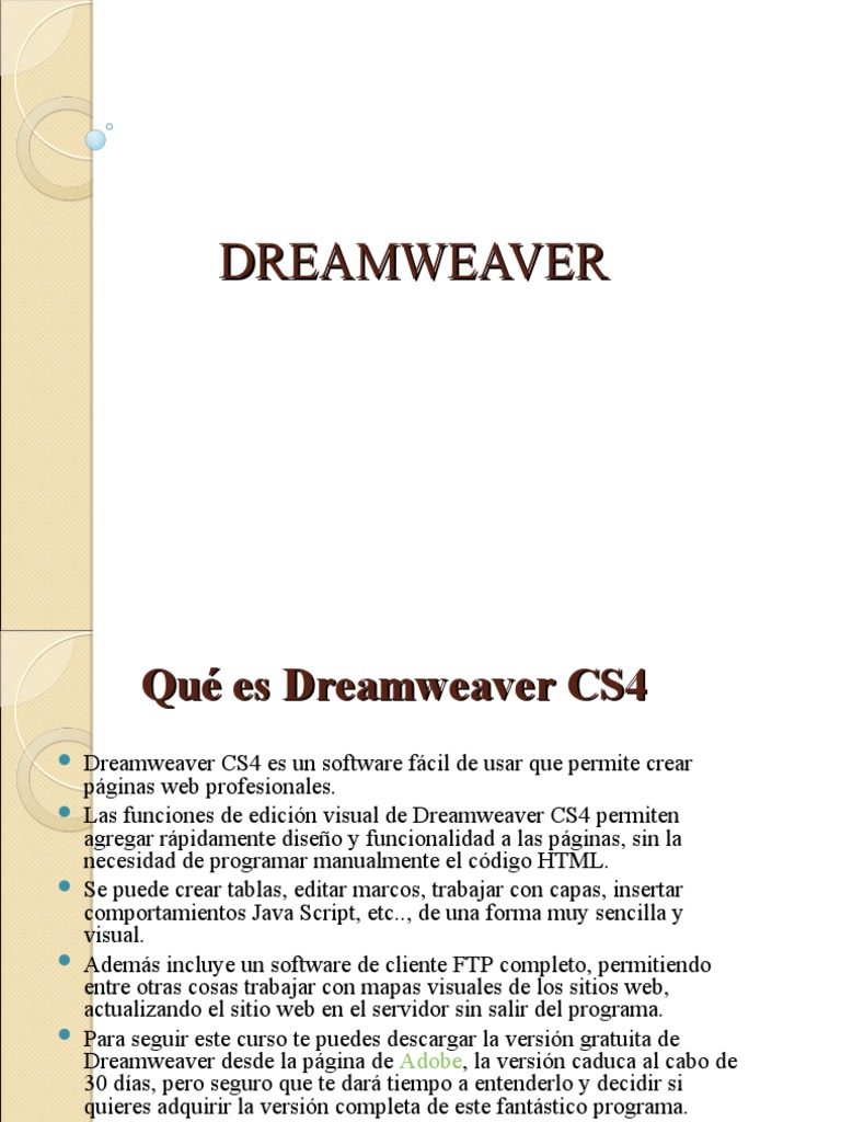 DREAMWEAVER | PDF | Adobe Dreamweaver | Informática