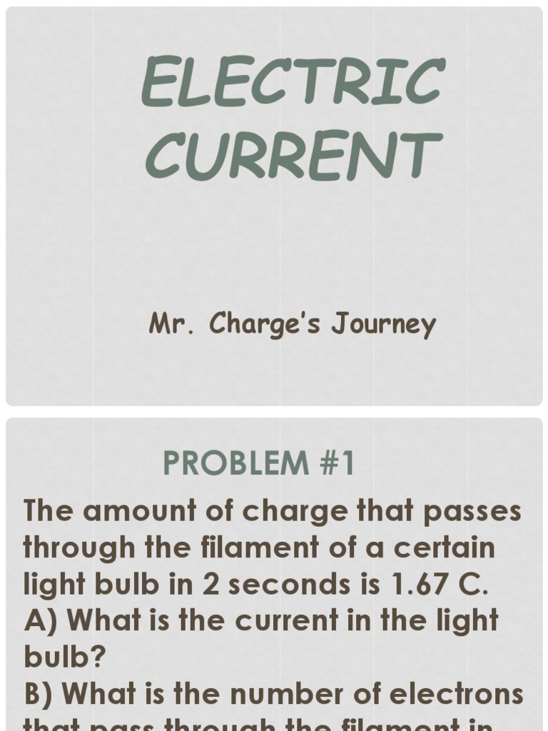 Electric Current Problems Answers | PDF | Kilowatt Hour | Electric Current