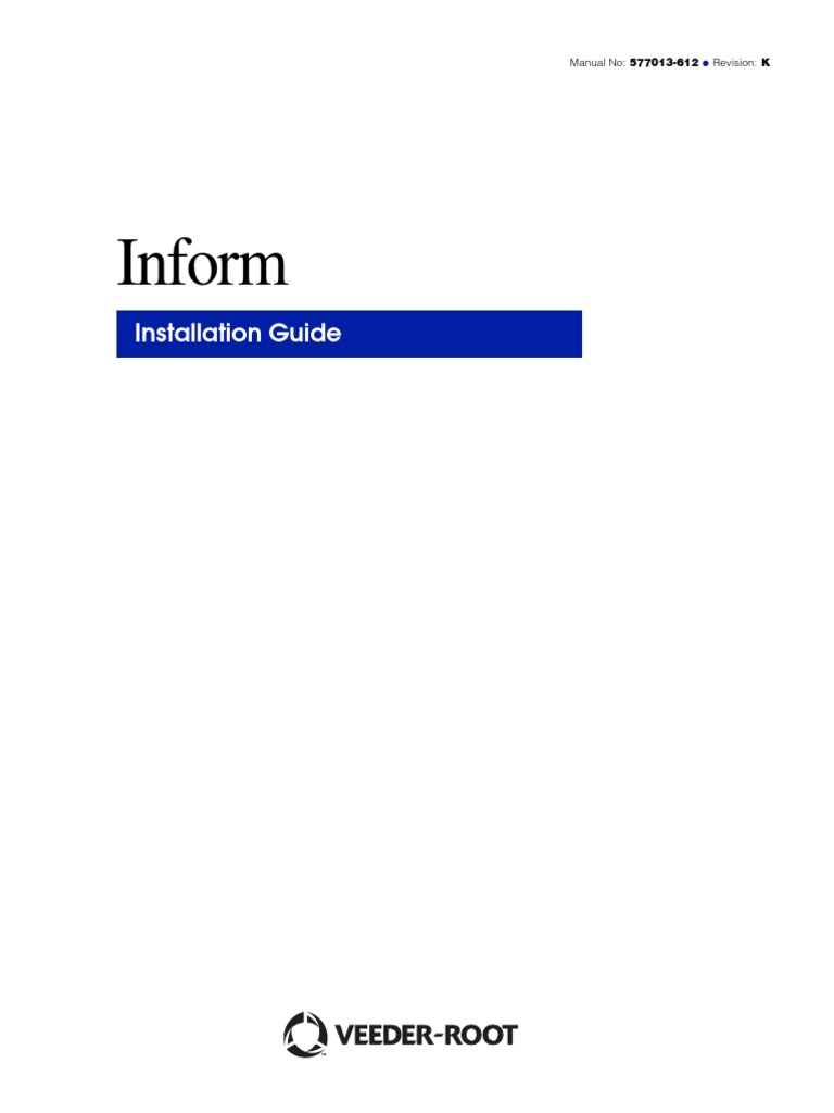 Inform Installation Guide PDF | PDF | Telecommunications | Computer Data