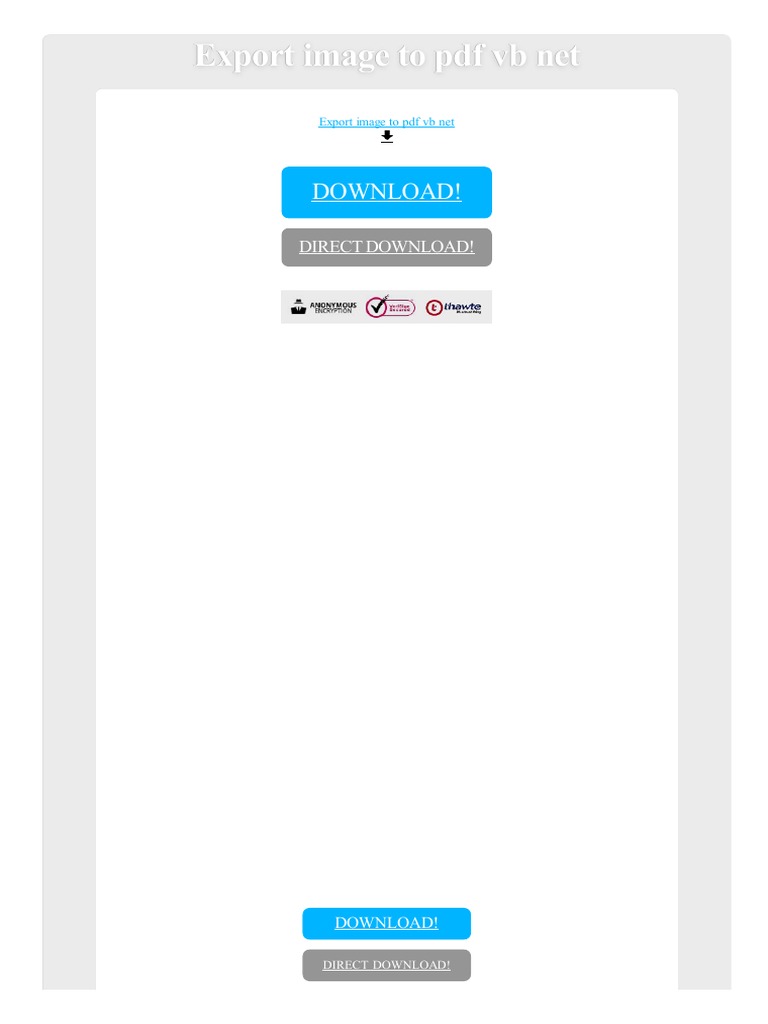 Export Image To PDF VB Net | PDF | Portable Document Format ...