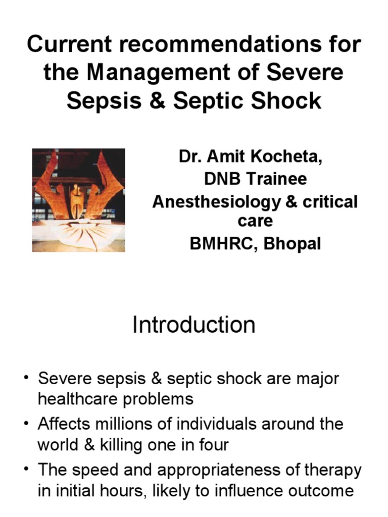 Severe Sepsis and Septic Shock Management | PDF | Sepsis | Shock ...
