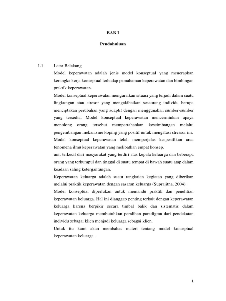 Makalah Konseptual Kep Keluarga | PDF