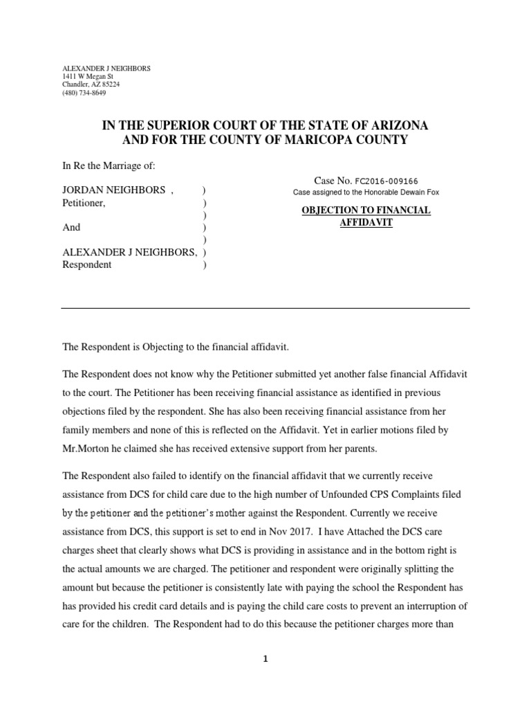 Objection | PDF | Lawyer | Complaint