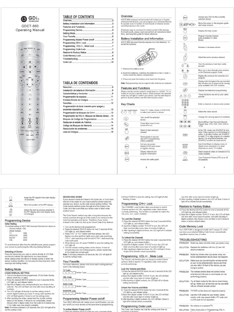 GDCT 860usermanual | PDF