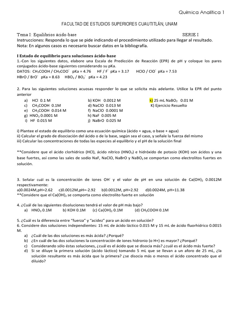 Ac-Base Serie18 Q PDF | PDF | Concentración | Ph