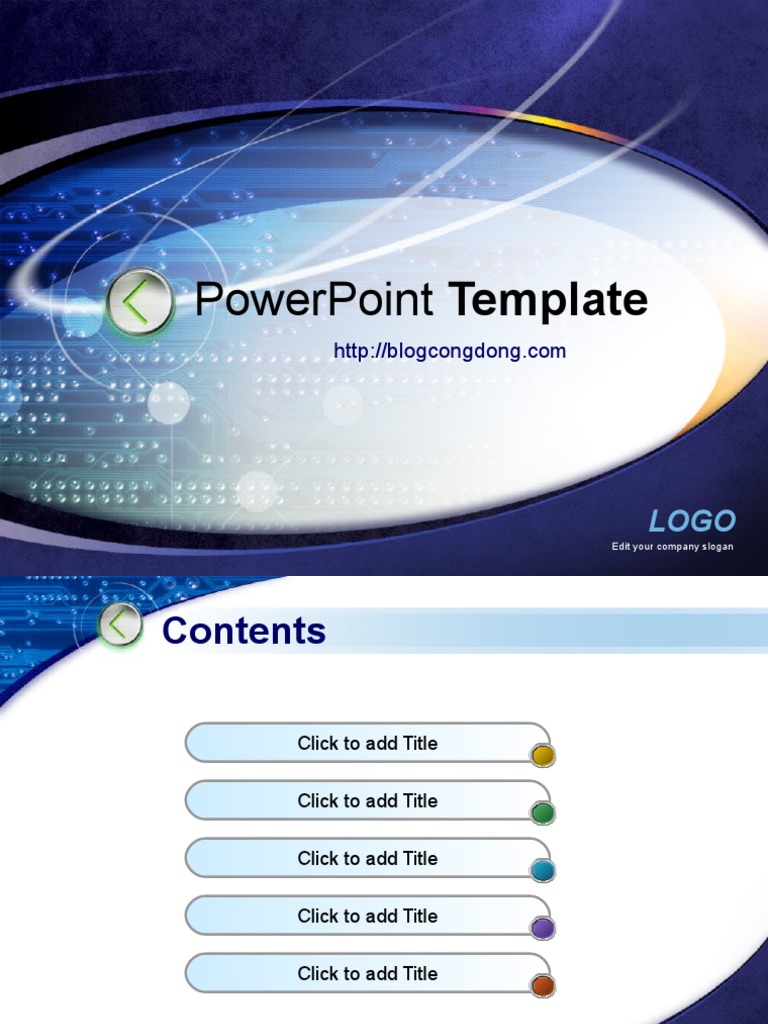 Powerpoint Template: Edit Your Company Slogan | PDF | Computing | Software
