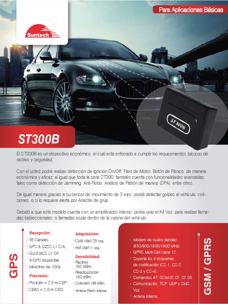 ST300B V1.02 | PDF | Sistema de Posicionamiento Global | Electrónica