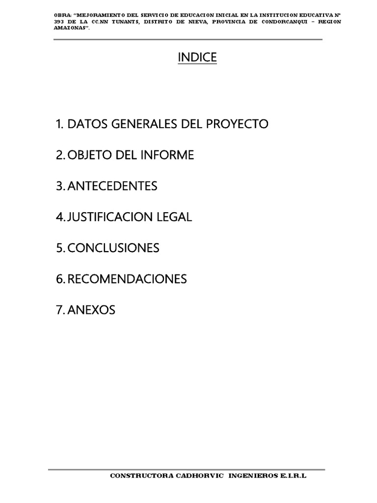 02 Informe Adicional de Obra #01 | PDF | Escuelas