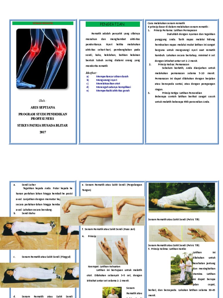 Leaflet Senam Rematik | PDF