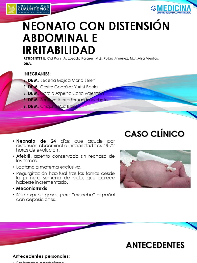 Distensión Abdominal en Neonatos: Caso Clínico | PDF | Infantes ...