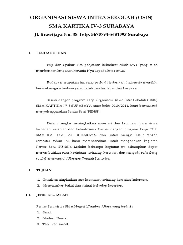 Contoh Proposal | PDF