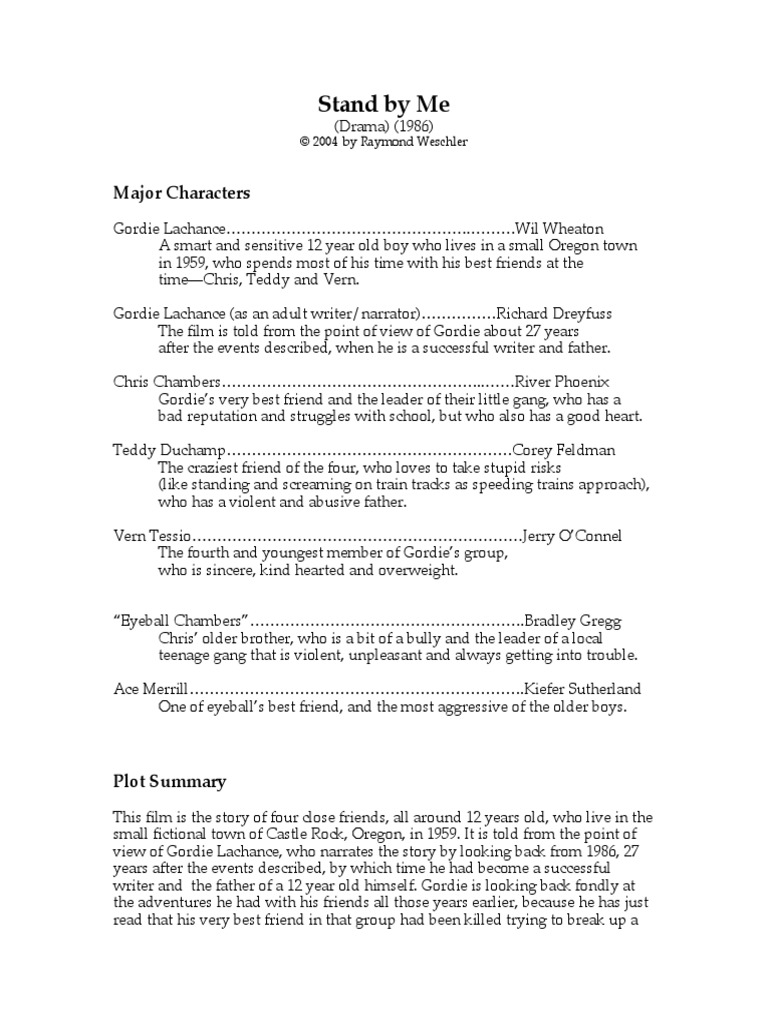 Stand by Me | PDF | Language Arts & Discipline