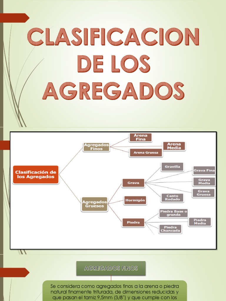 Clasificacion de Los Agregados | PDF