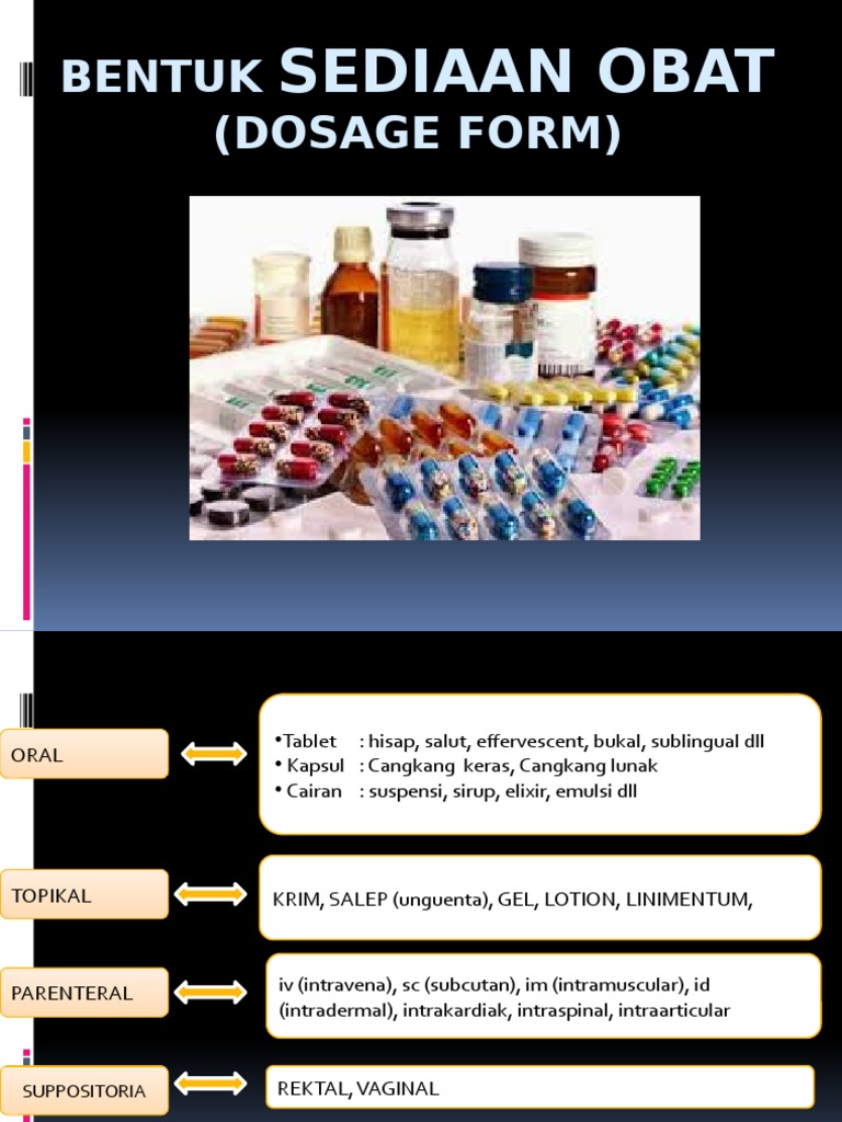 Bentuk Sediaan Obat | PDF