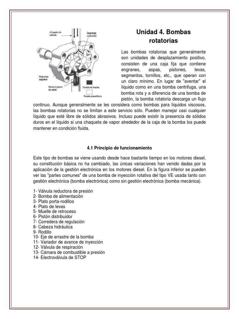 Bombas Rotatorias | PDF | Bomba | Engranaje