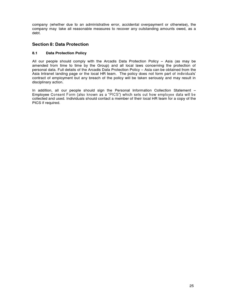 Section 8: Data Protection | PDF