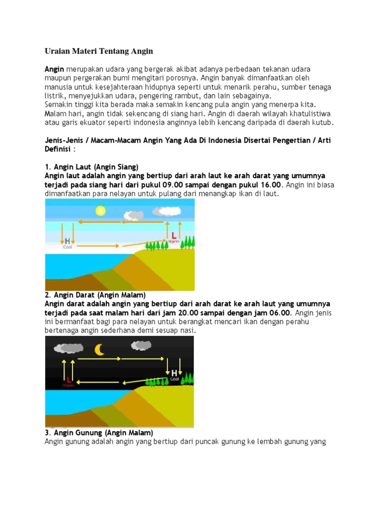 Jenis-Jenis Angin di Indonesia | PDF