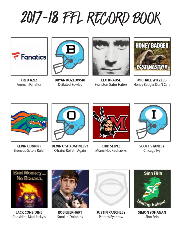 2006 and Beyond: The FFL Record Book | PDF | National Football League ...