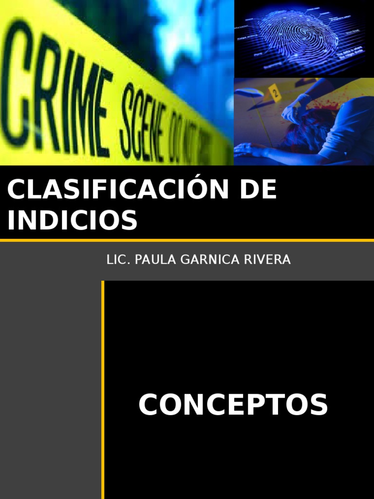 Clasificacion de Indicios | PDF | Evidencia | Física