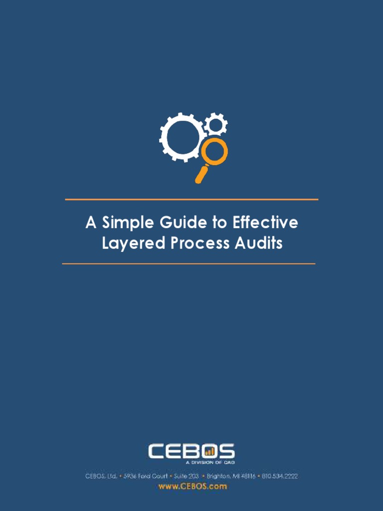 CEBOS QMS WHITEPAPER Guide To Effective Layered Process Audits | PDF ...