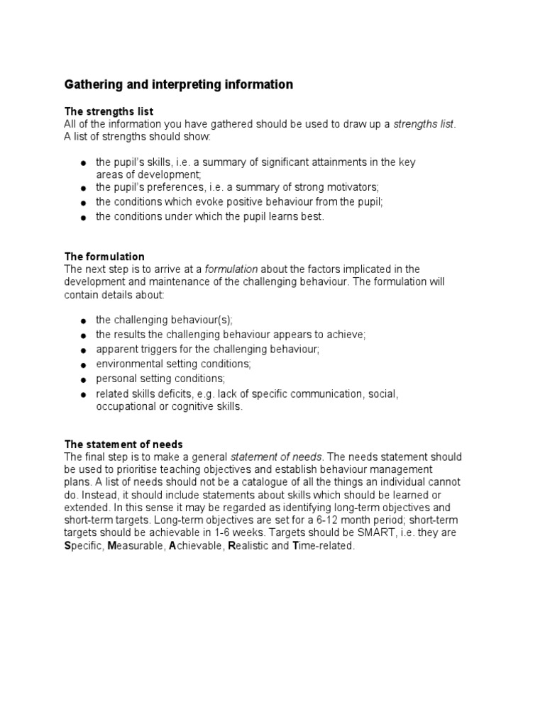 Gathering and Interpreting Information | PDF