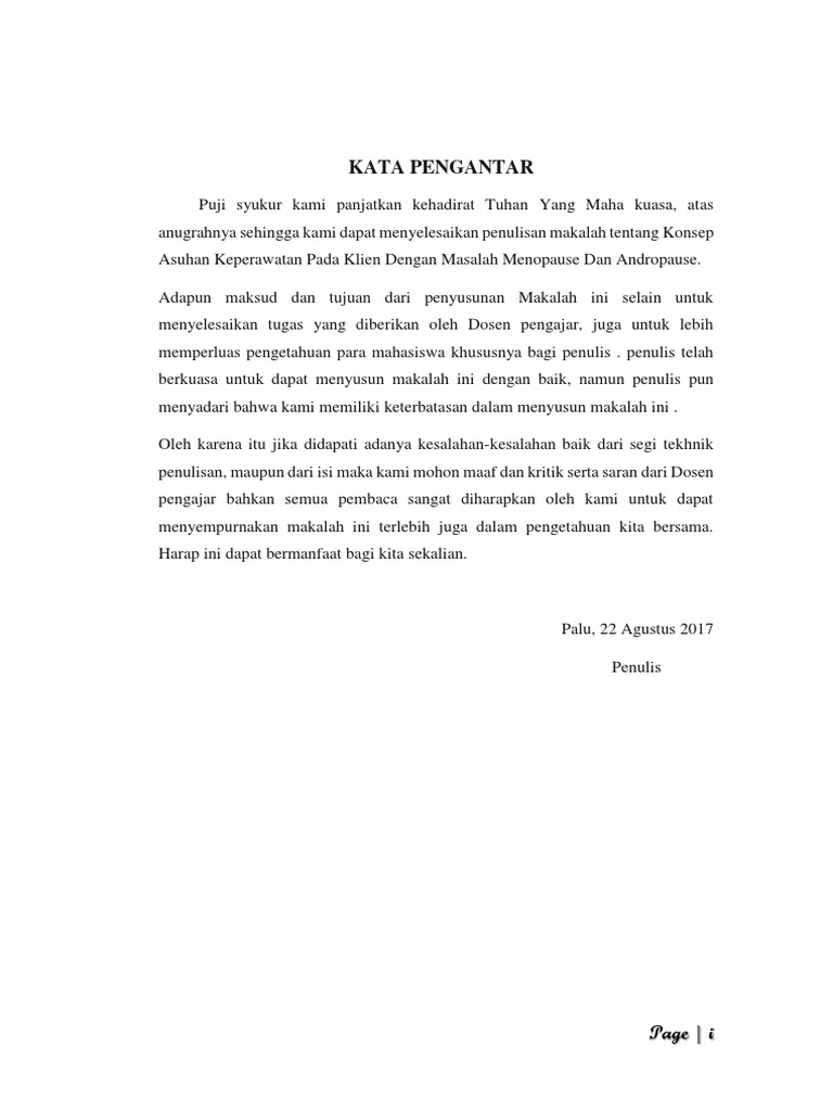 Asuhan Keperawatan Menopause & Andropause | PDF