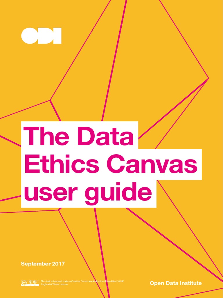 ODI The Data Ethics Canvas User Guide 2017-09-13 | PDF | Risk | Business