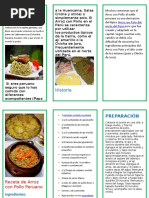 Triptico Comidas Tipicas Del Peru (1) | Cocina | Cocina occidental