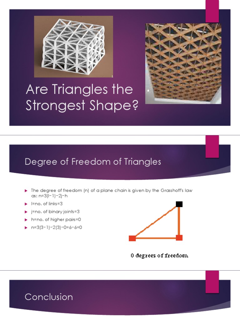 Triangles: The Strongest Structural Shape | PDF