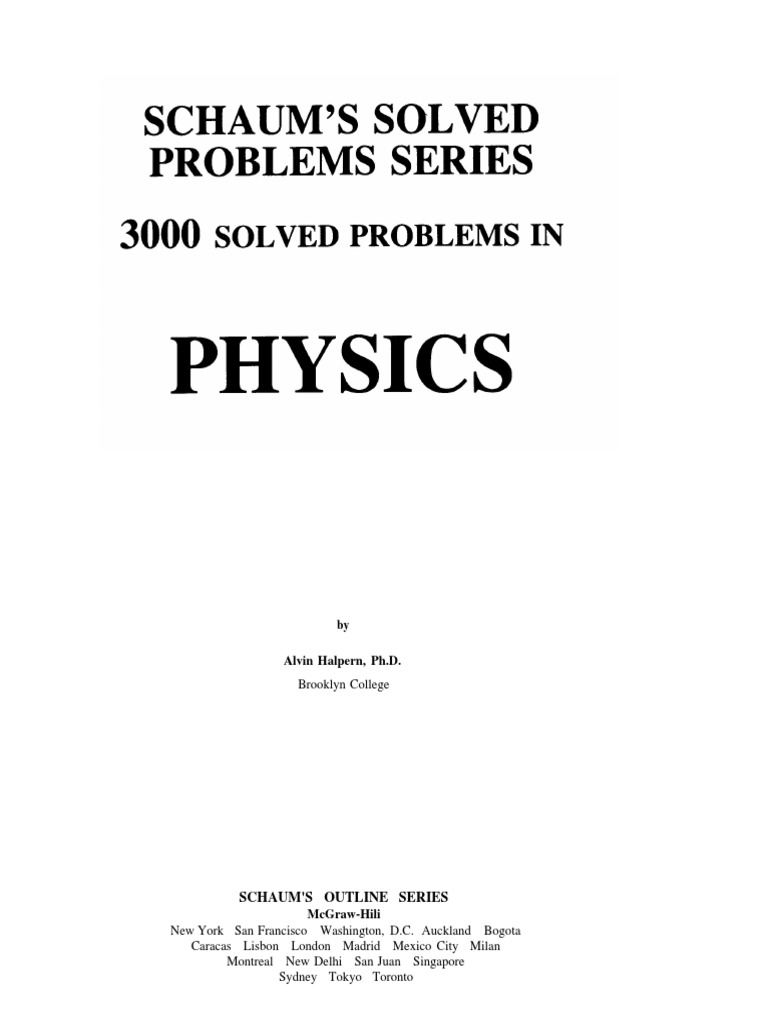 3000 Solved Problems in Physics-10p | Download Free PDF | Heat ...