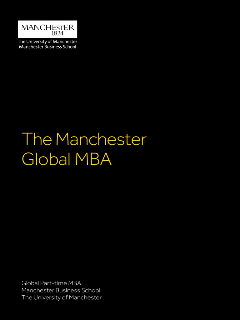 Manchester Global Part-time MBA Program | PDF | Master Of Business ...