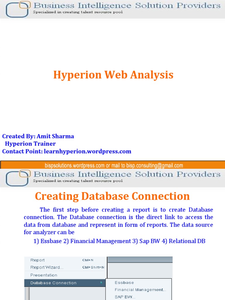 Hyperion Analyzer 1 | PDF | Databases | Information Technology