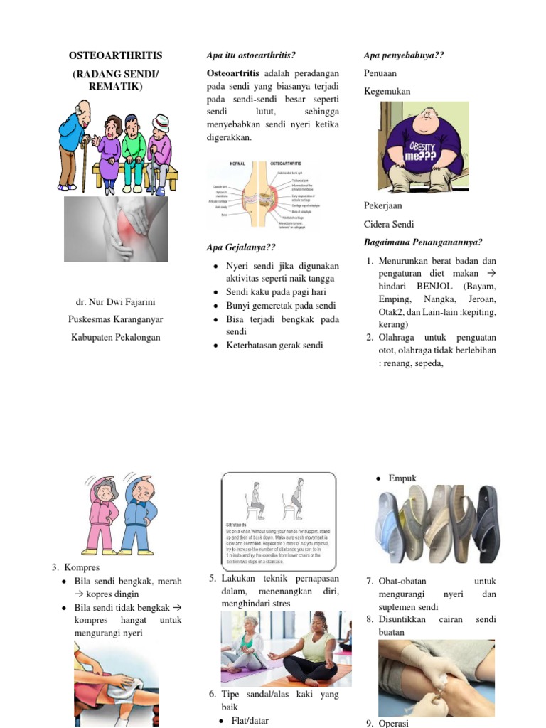 Leaflet Osteoarthritis Pdf
