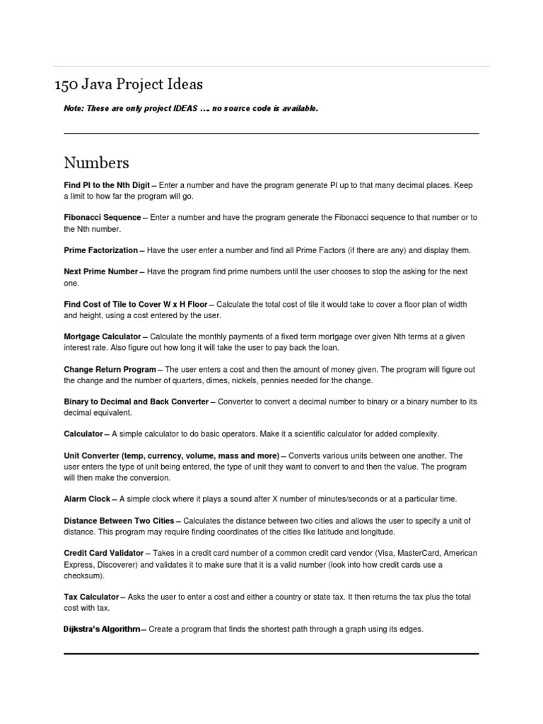 150 Java Project Ideas | Download Free PDF | Port (Computer Networking) | Databases