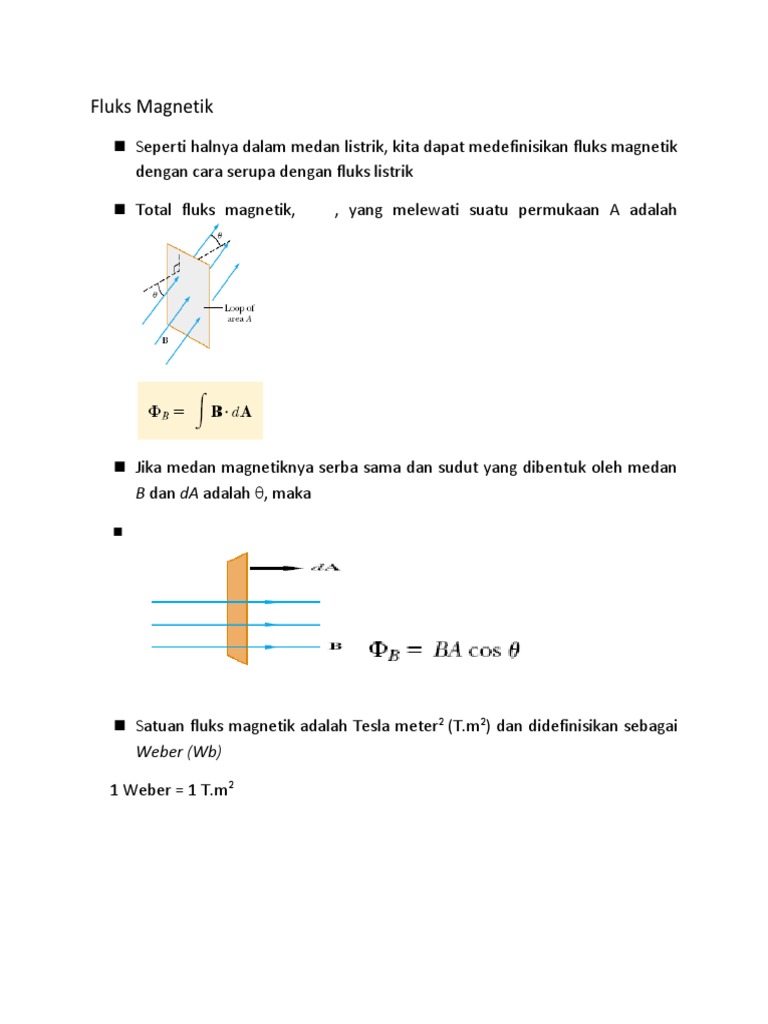 Fluks Magnetik | PDF