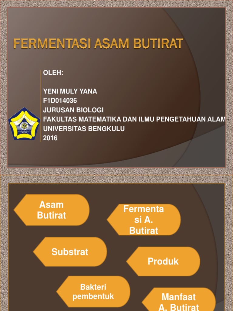 Fermentasi dan Manfaat Asam Butirat | PDF